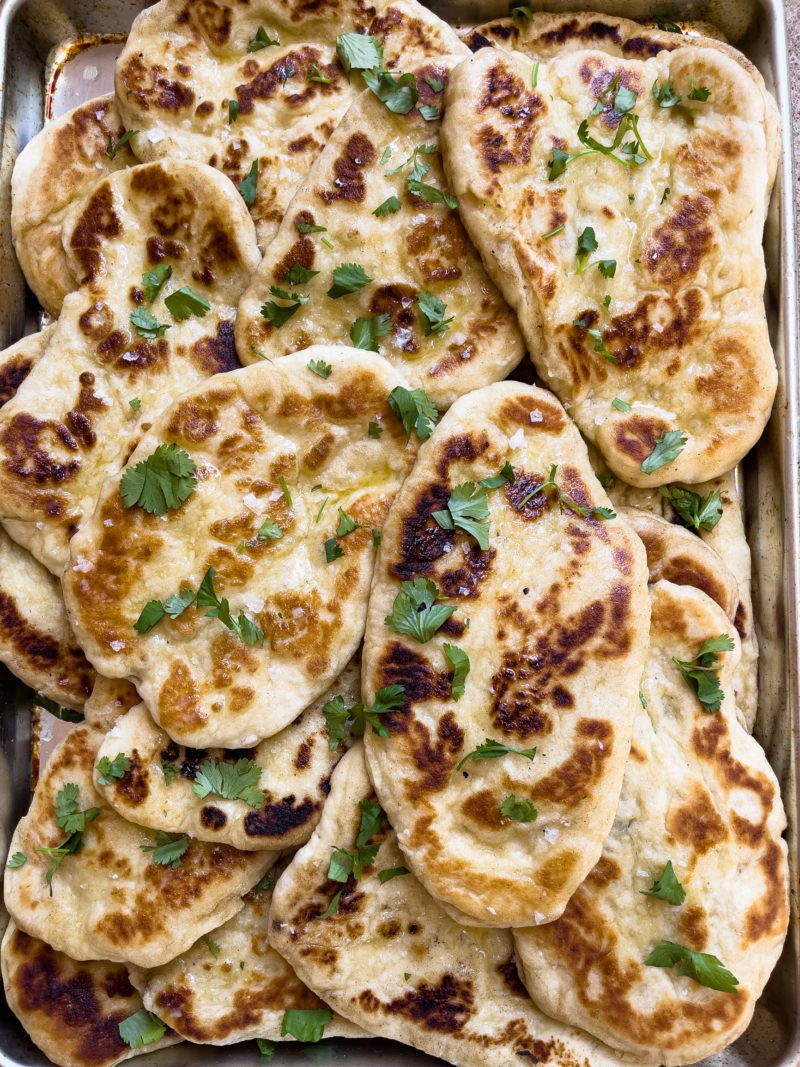 Butter Garlic Skillet Naan - rachel gurjar